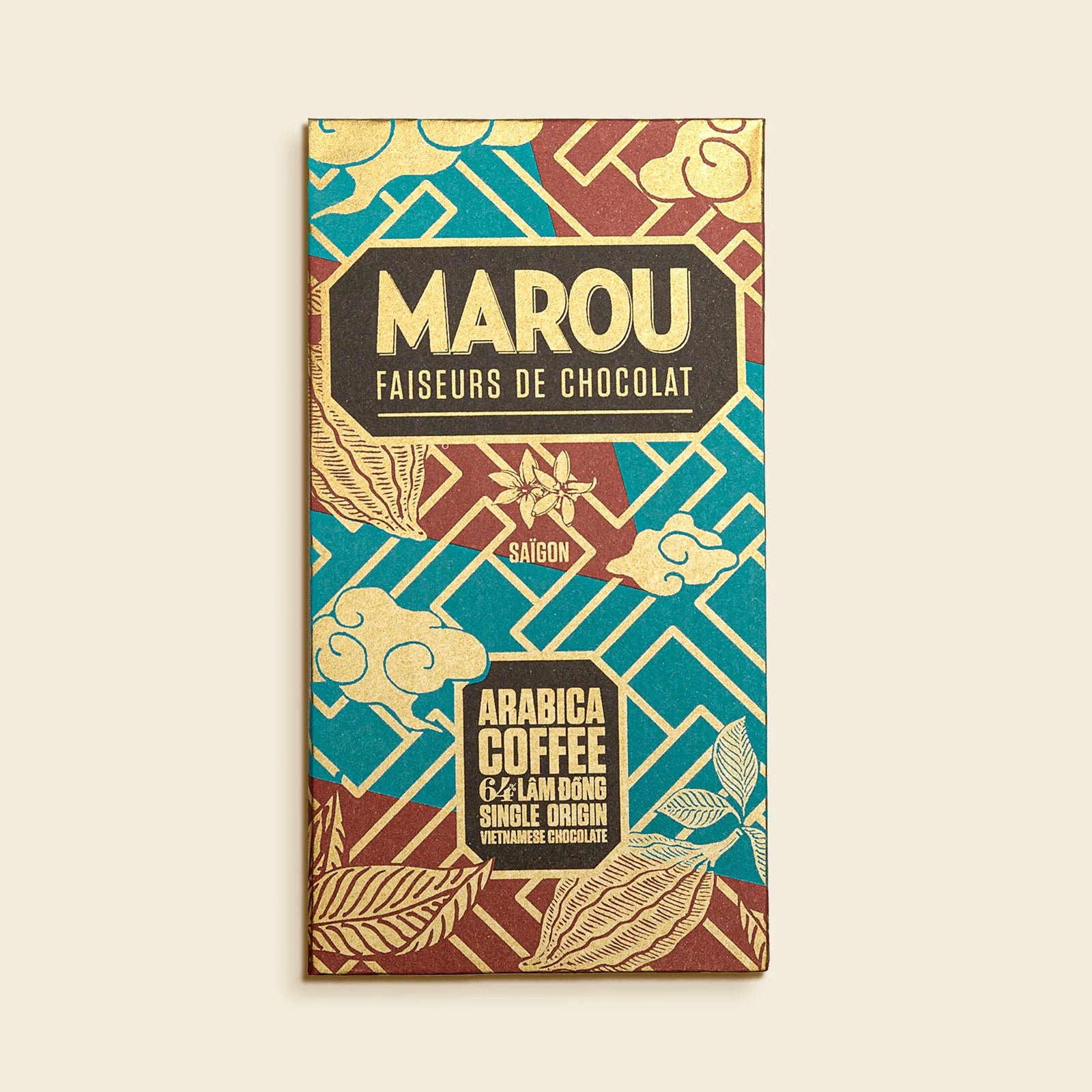 Arabica Coffee Lam Dong 64% Chocolate Bar – Unique Blend – Marou ...